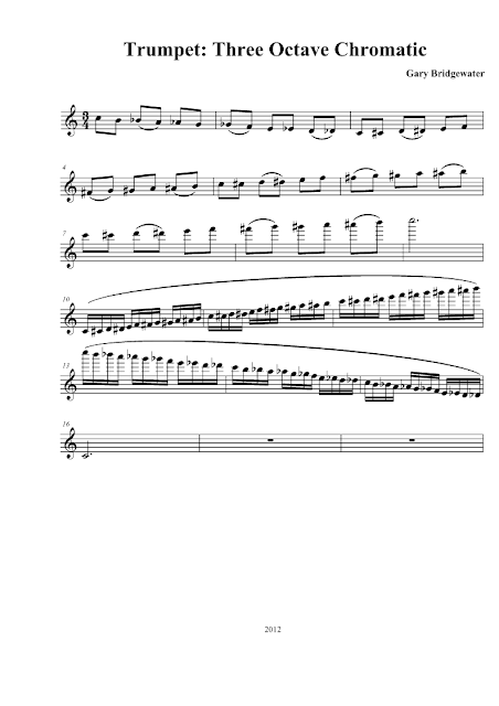 Trumpet: Trumpet: Three Octave Chromatic Scale